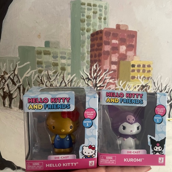 Sanrio | Toys | Kuromi And Hello Kitty Die Cast Figures 2 Figures ...